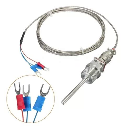 Rtd Pt100 Sensor De Temperatura 12 Npt Inoxidable Envío Gratis