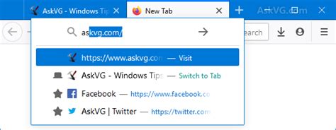 [tip] Enable New Redesigned Address Bar “megabar” In Mozilla Firefox Askvg