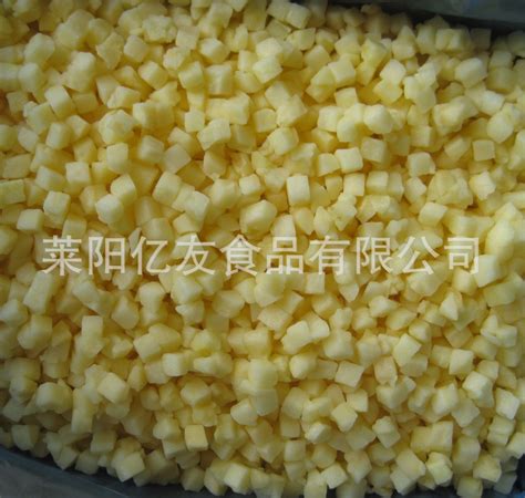 厂家现货批发 速冻苹果丁 冷冻苹果粒 冻苹果颗粒 阿里巴巴