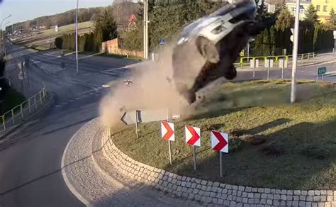 Watch Little Suzuki Swift Launched Into The Air In Jaw Drop Driven