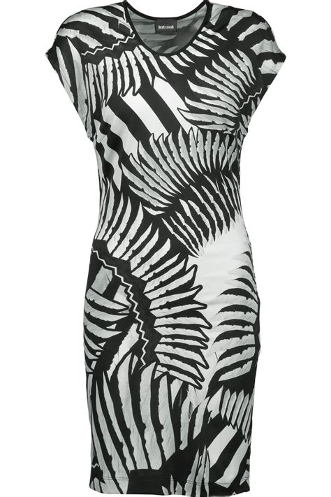 Just Cavalli Printed Stretch Jersey Mini Dress ModeSens Just