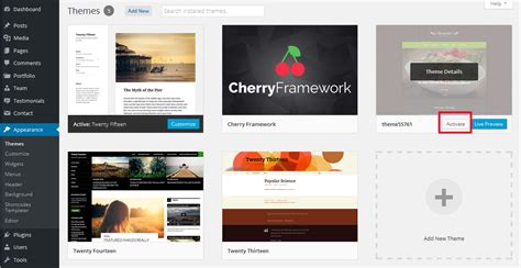 Cherryframework 4 How To Install Upload Theme Manually Via Ftp