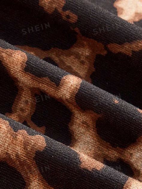 Shein Ezwear Plus Size Summer Leopard Print Slim Fit Tank Top For Casual Wear Shein Usa