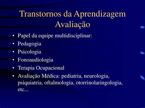 PPT Transtornos De Aprendizagem PowerPoint Presentation ID 488932