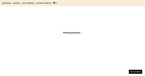 Basic Ecom App Codesandbox