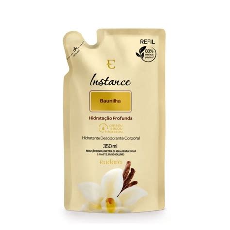 Refil Creme Hidratante Corporal Eudora Baunilha Ml Shopee Brasil