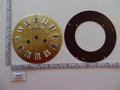 Brass Dial Sss Marked Clockwork Schmid Mantel Clock Neuchatel Or