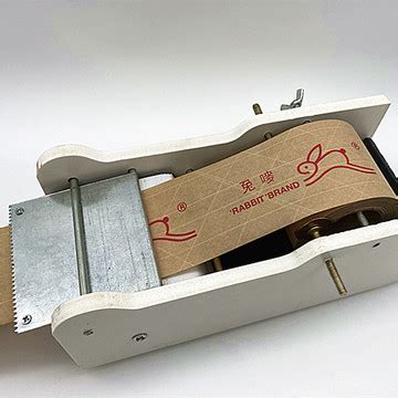 手动湿水牛皮纸切割机封箱机胶带水性胶纸纤维夹筋封箱胶纸切割器 阿里巴巴