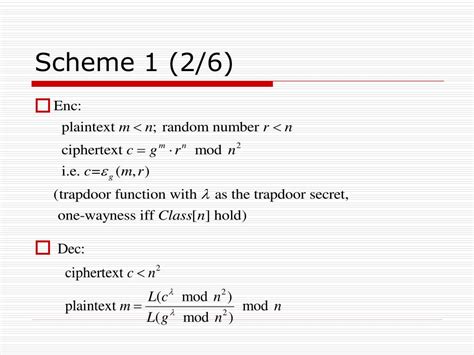Ppt Public Key Cryptosystems Based On Composite Degree Residuosity