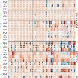 Heatmap Representing Log Fold Changes Of The Cr Related Genes For The