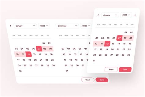 Download Free Minimal Clean Date Picker UI Design Free Figma