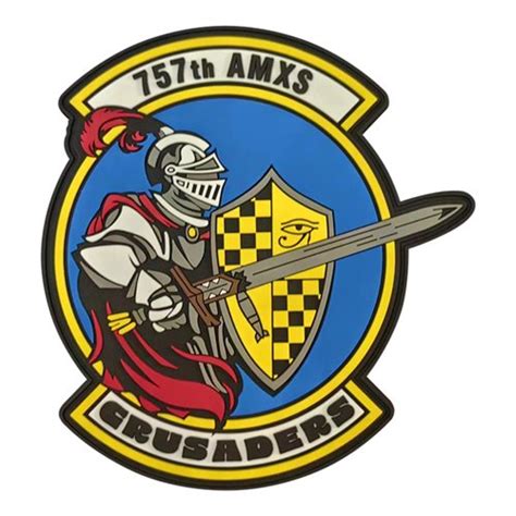 757 Amxs Crusader Pvc Patch 757th Aircraft Maintenance Squadron Patches