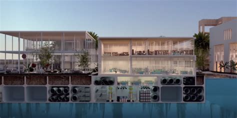 Oxagon Is A Floating Port City On The Red Sea Of Saudi Arabia Green