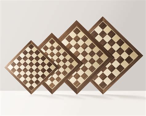 Chessboard No 4 With Coordinates Walnut Maple