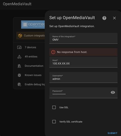 Can Not Connect To Remote Openmediavault Server Over Tailscale · Issue