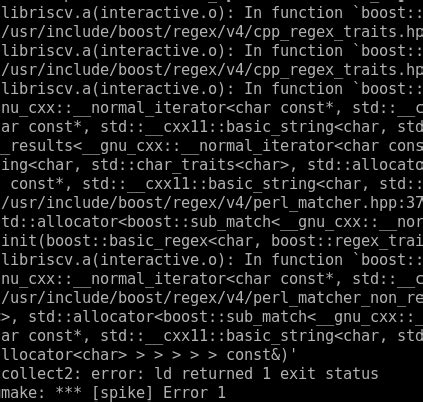 Error While Installing Spike Simulator Issue 2011 LowRISC Ibex