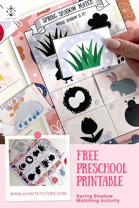 Free Printable Download Spring Matching Activity Free Educational