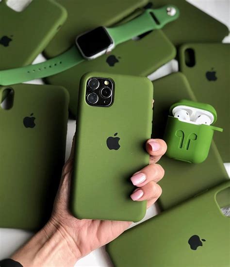 Olive Green Silicon Iphone Case