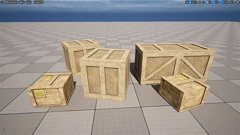 Lets Texture 1 Wooden Supply Crate Hl2 Inspired Substance Painter