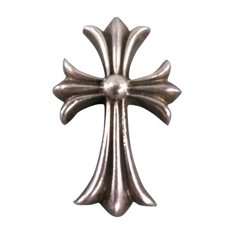 Chrome Hearts Sterling Silver Engraved Cross Pendant At 1stdibs