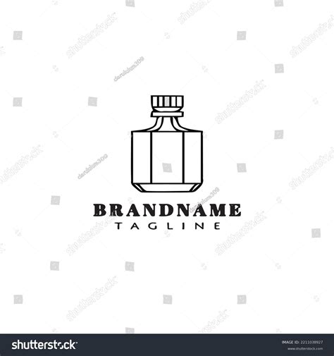 Decanter Logo Icon Design Template Black Stock Vector Royalty Free