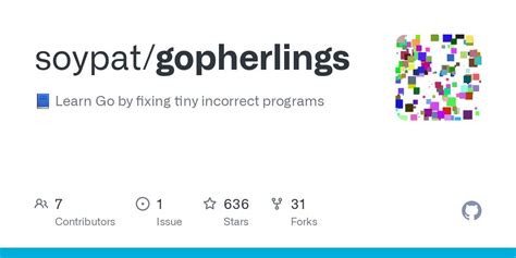 Gopherlings 📘️learn Go By Fixing Tiny Incorrect Programs Rgolang