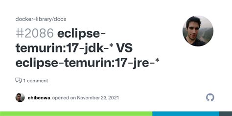 Eclipse Temurin 17 Jdk VS Eclipse Temurin 17 Jre Issue 2086
