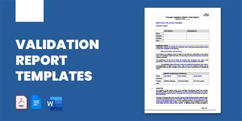 Data Validation Report Template