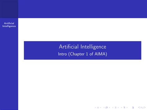 [PPT] - Artificial Intelligence Intro (Chapter 1 of AIMA) Summary PowerPoint Presentation - 855842