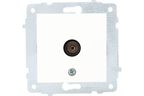 Механизм проходной TV розетки OVIVO белый, 600-000301-224 - выгодная ...