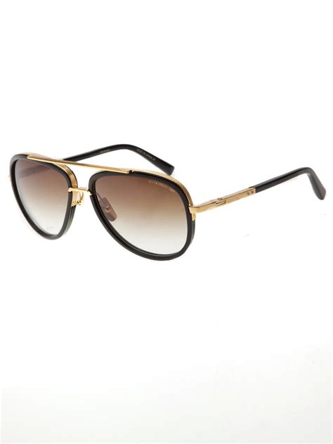 Dita Mach Two Sunglasses In Gold For Men Lyst