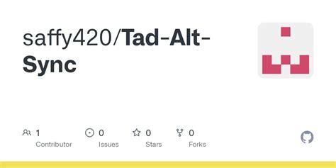 Github Saffy420tad Alt Sync