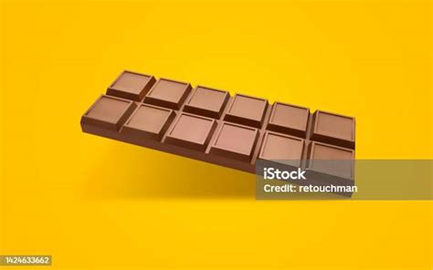 오렌지색 배경에 고립 된 밀크 초콜릿 바의 큐브 3d 렌더링 초콜릿에 대한 스톡 사진 및 기타 이미지 초콜릿 3차원 형태 태블릿 Istock