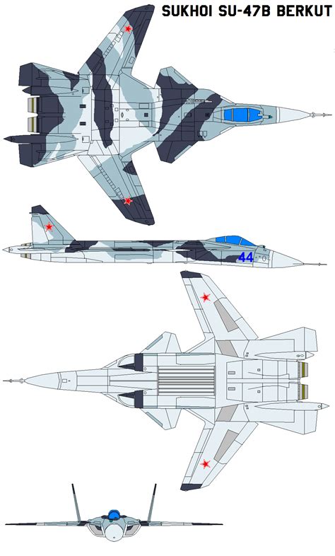 Sukhoi Su-47B Berkut by bagera3005 on DeviantArt