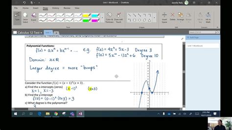 Calculus 12 Lesson 14 Review Of Non Linear Functions Youtube