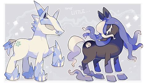 Spectrier And Glastrier Pokemon And 1 More Drawn By Akadako Danbooru