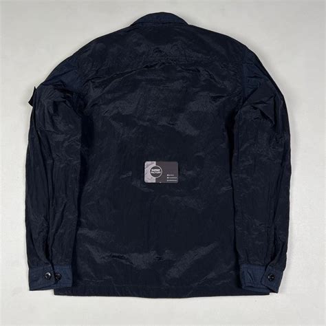 Stone Island Nylon Metal Overshirt Navy Garmz Factory