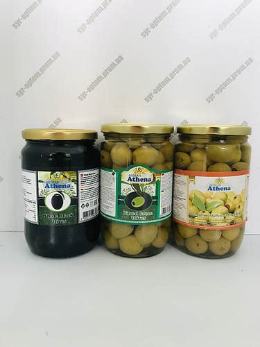 Оливки «Athena» в ассортименте (с косточкой и без) 700 г. (Турция ...