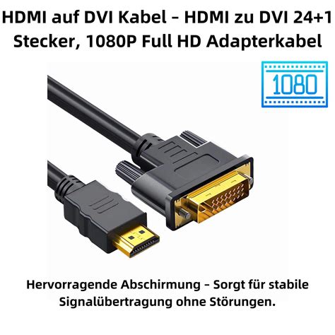 Cavo Bolwins M50 Contatti Dorati Cavo Adattatore Hdmi A Dvi M50 Da 1 5