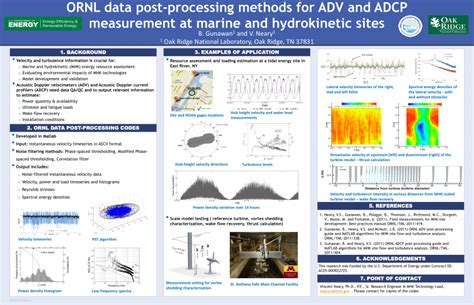 Pdf Ornl Data Post Processing Methods For Adv And Adcp Measurement At