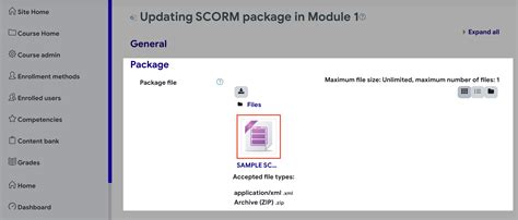 update scorm files
