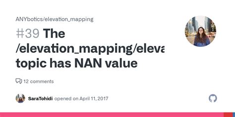 the elevation mapping elevation map topic has nan value · issue 39