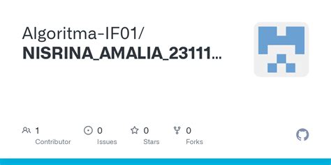 Github Algoritma If Nisrina Amalia
