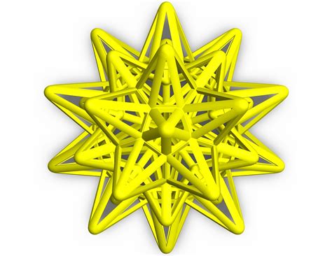 Wireframe Shape Stellated Truncated Icosahedron Model TurboSquid 2209774