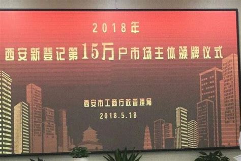 奔跑吧！自豪吧！西安市2018年新登记市场主体突破15万户！