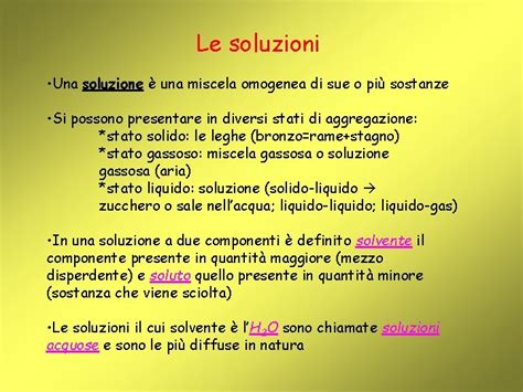 Unit Didattica Le Soluzioni Esperienza Di Laboratorio Preparare