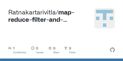 Github Ratnakartarivitla Map Reduce Filter And Generator Function