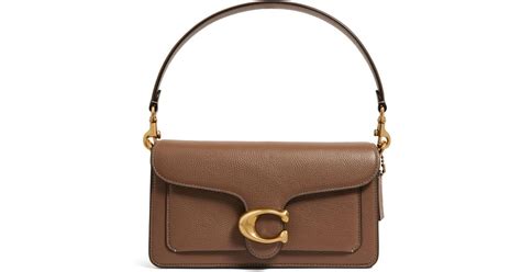 Coach Pebbled Leather Tabby Shoulder Bag In Brown Lyst