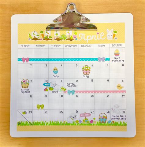 Doodlebug Design Inc Blog DAY TO DAY APRIL CALENDAR With Cynthea