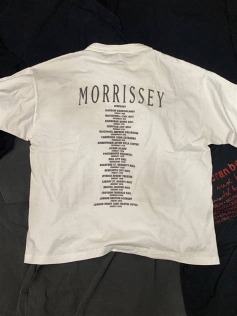 Vintage Vintage 1990s Morrissey Uk Tour T Shirt Grailed